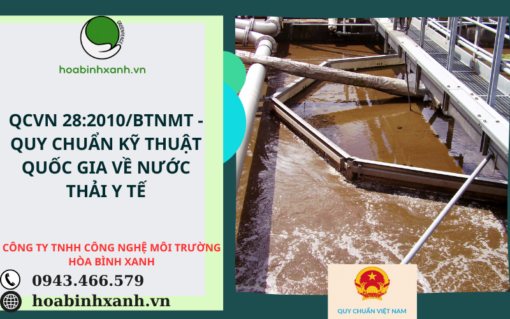 QCVN 28:2010/BTNMT - Quy chuẩn kỹ thuật quốc gia về nước thải y tế
